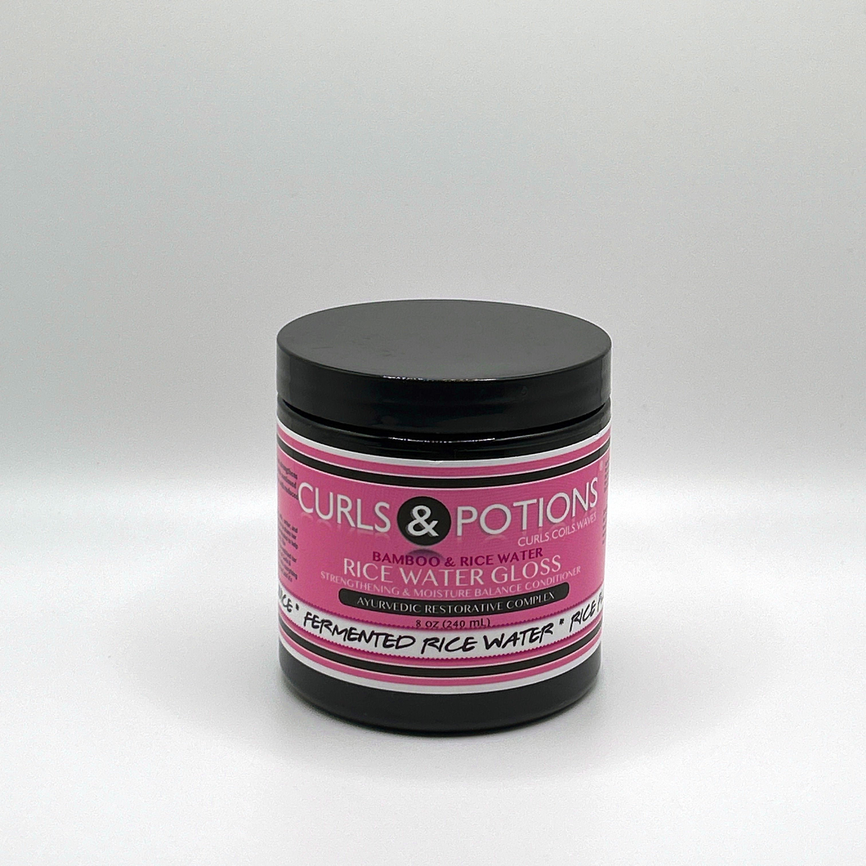 Curls & Potions Bamboo & Rice Water Gloss – Melanated Beauty Depot